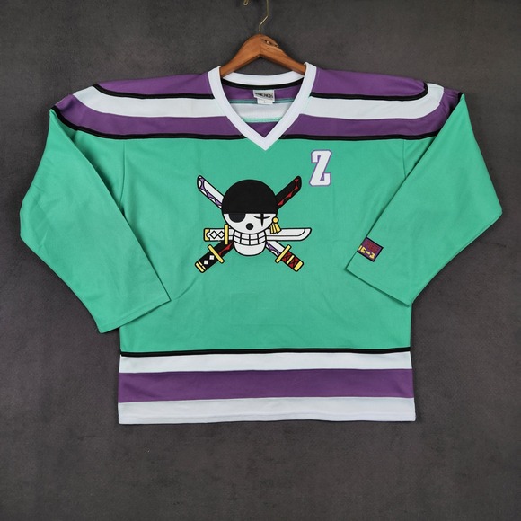 Ripple Junction | Shirts | One Piece Zoro Hockey Jersey Mens Large ...